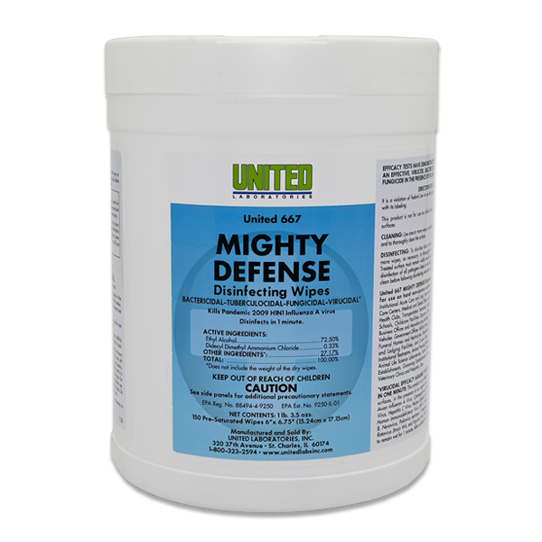 MIGHTY DEFENSE Disinfectant Wipes – Bradley Systems